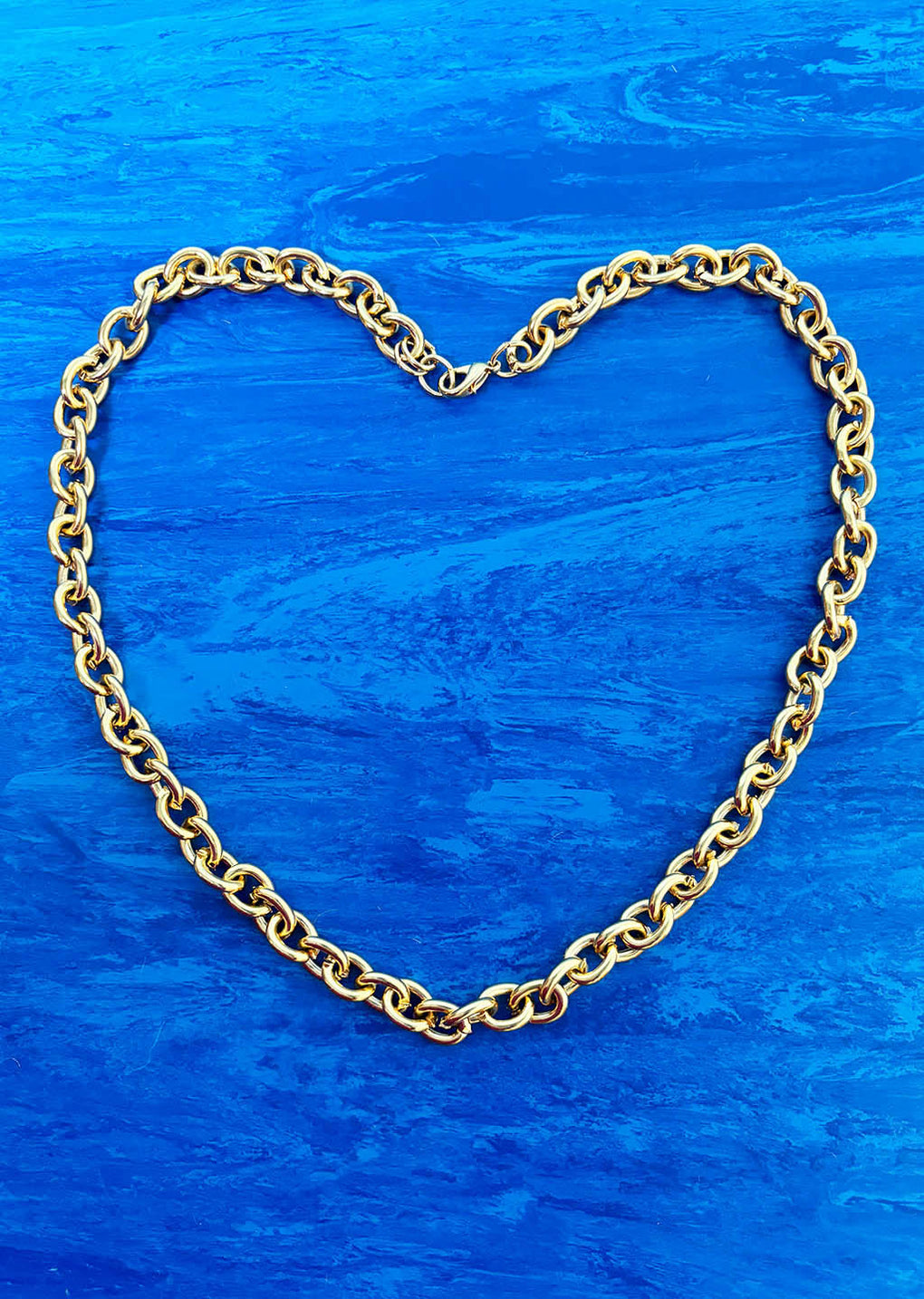 80's gold chunky-link chain – girlgang